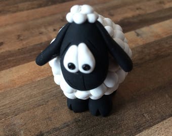 Polymer clay lamb | Etsy