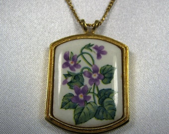 Avon flower necklace | Etsy
