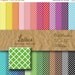 30% Off Sale Lattice Digital Paper Colorful Lattice by OldMarket