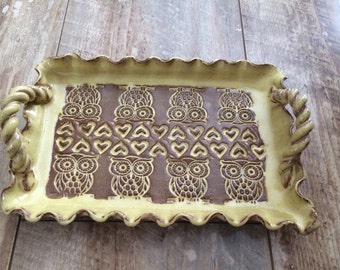 Owl serving tray | Etsy