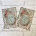 Antique style wedding table number cards names vintage frame