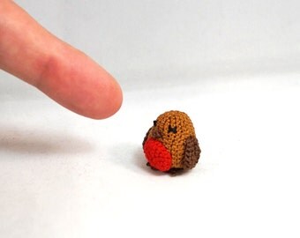 Micro Crocheted Robin