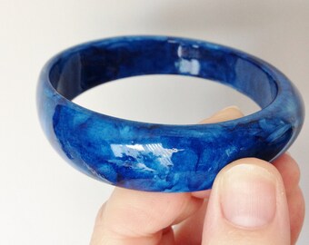 Royal blue bangle | Etsy