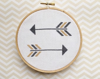 Arrow cross stitch | Etsy