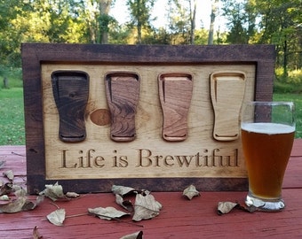 Rustic beer sign | Etsy