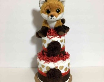 Fox diaper cake | Etsy