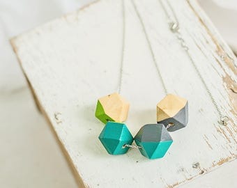 Hexagon jewelry | Etsy