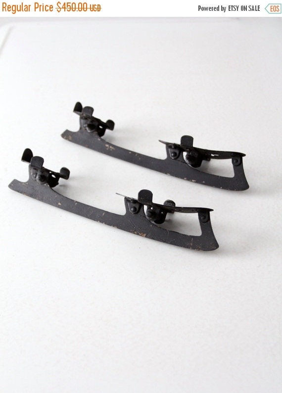 SALE vintage Union Hardware Co. clamp on ice skates by IronCharlie