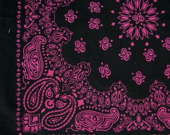 Hot pink bandana | Etsy