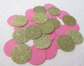 Pink gold confetti | Etsy
