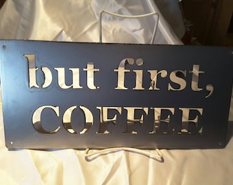 Metal coffee sign | Etsy