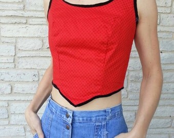 Punk crop top | Etsy