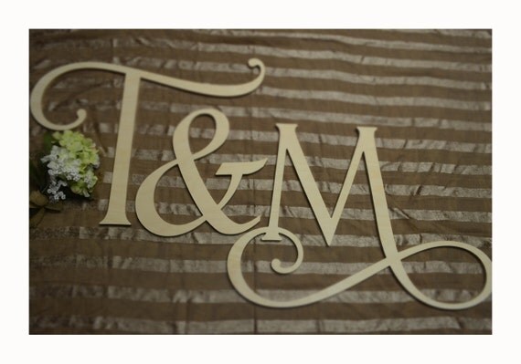 Wooden Monogram Letters Wooden Signs Wall Decor Wooden Letters