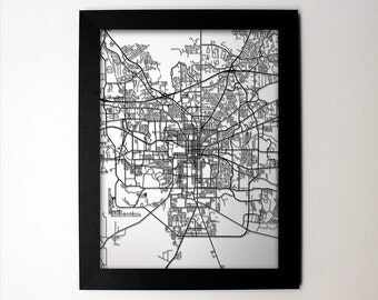 Tallahassee map | Etsy