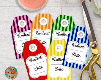 Cookie Mix Print at home labels and tags for homemade mason