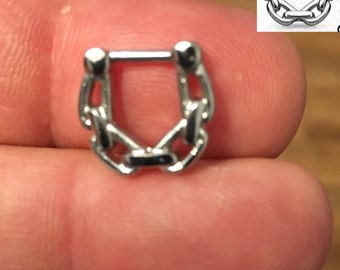 Unique septum chain related items | Etsy
