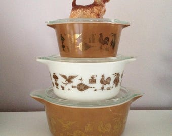 Pyrex early american | Etsy