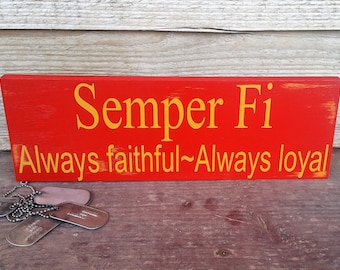 Semper fi decor | Etsy