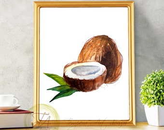 Coconut print | Etsy