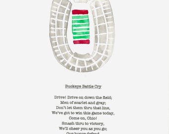 Ohio state shoes | Etsy