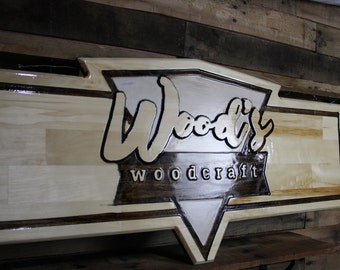 Wooden business sign | Etsy