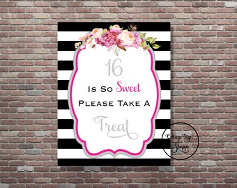 Sweet 16 candy bar | Etsy