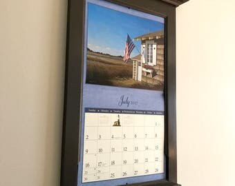 Wall Calendar Frame Front Loading Home Decor Framed Furniture