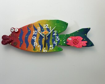 Fish clock | Etsy