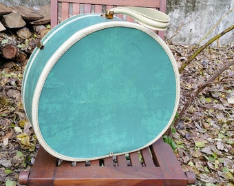 Round suitcase | Etsy