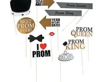 graduation and prom photo booth props personalized with