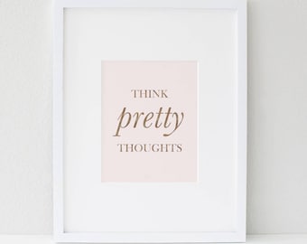 Think happy thoughts | Etsy