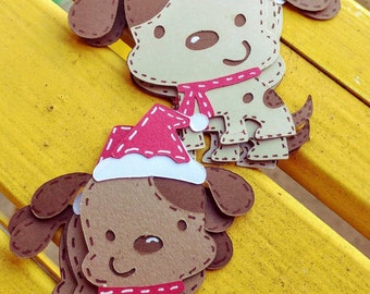 Dog shaped card | Etsy