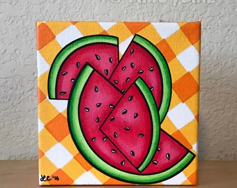 Watermelon painting | Etsy