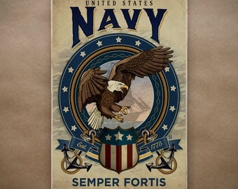 Anchor eagle navy | Etsy