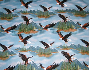 Bald eagle fabric | Etsy