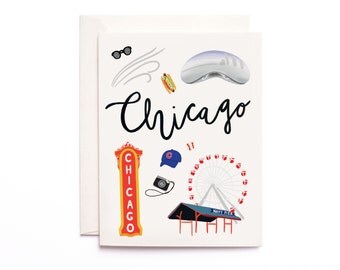 Chicago card | Etsy