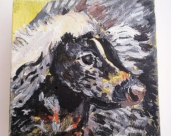 Skunk painting | Etsy