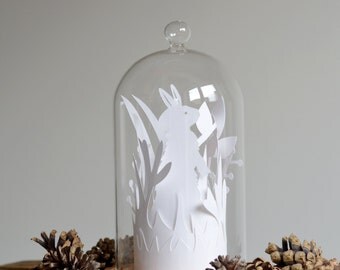 Rabbit papercut | Etsy