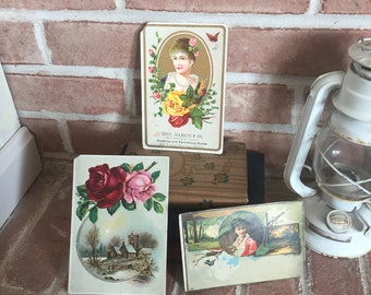 Victorian cards | Etsy