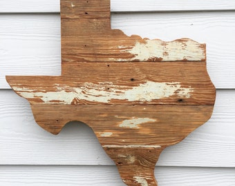 Wooden texas map | Etsy