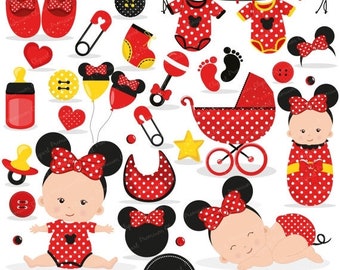 Minnie mouse birth | Etsy