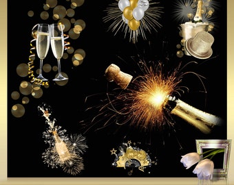 New year clip art | Etsy