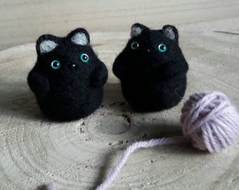 Small felt cat | Etsy