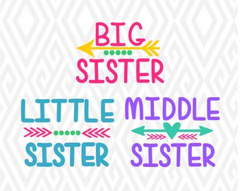 Middle sister design | Etsy
