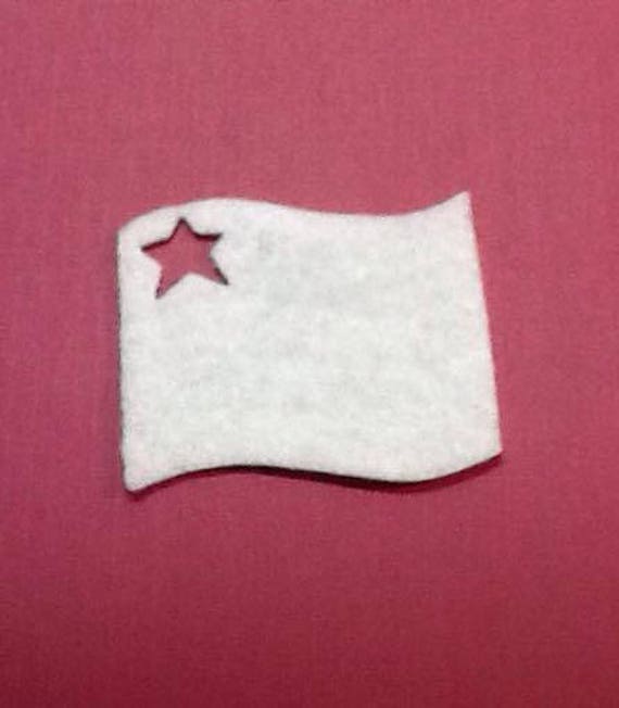 Flag Felt Cut Out for wax dipping or other projects 50 count