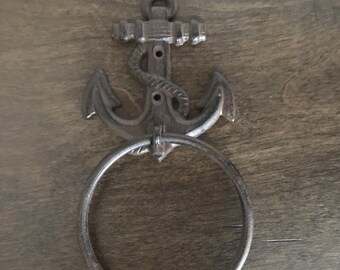 Nautical towel rack | Etsy