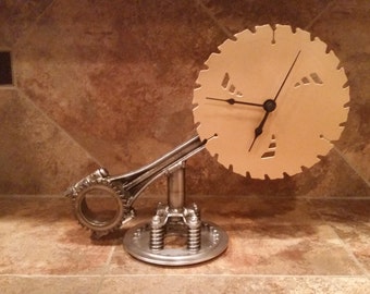 Items similar to Browning Saw Blade Clock Camo with Pink Deer head and ...