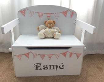 Personalized toy box | Etsy