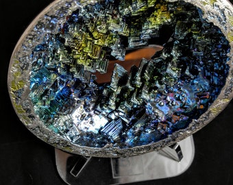 Items similar to Large Bismuth Crystal Sculpture "Against the Grain ...