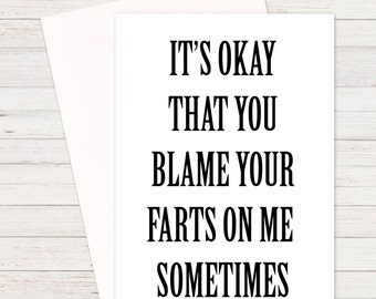 Fart card | Etsy